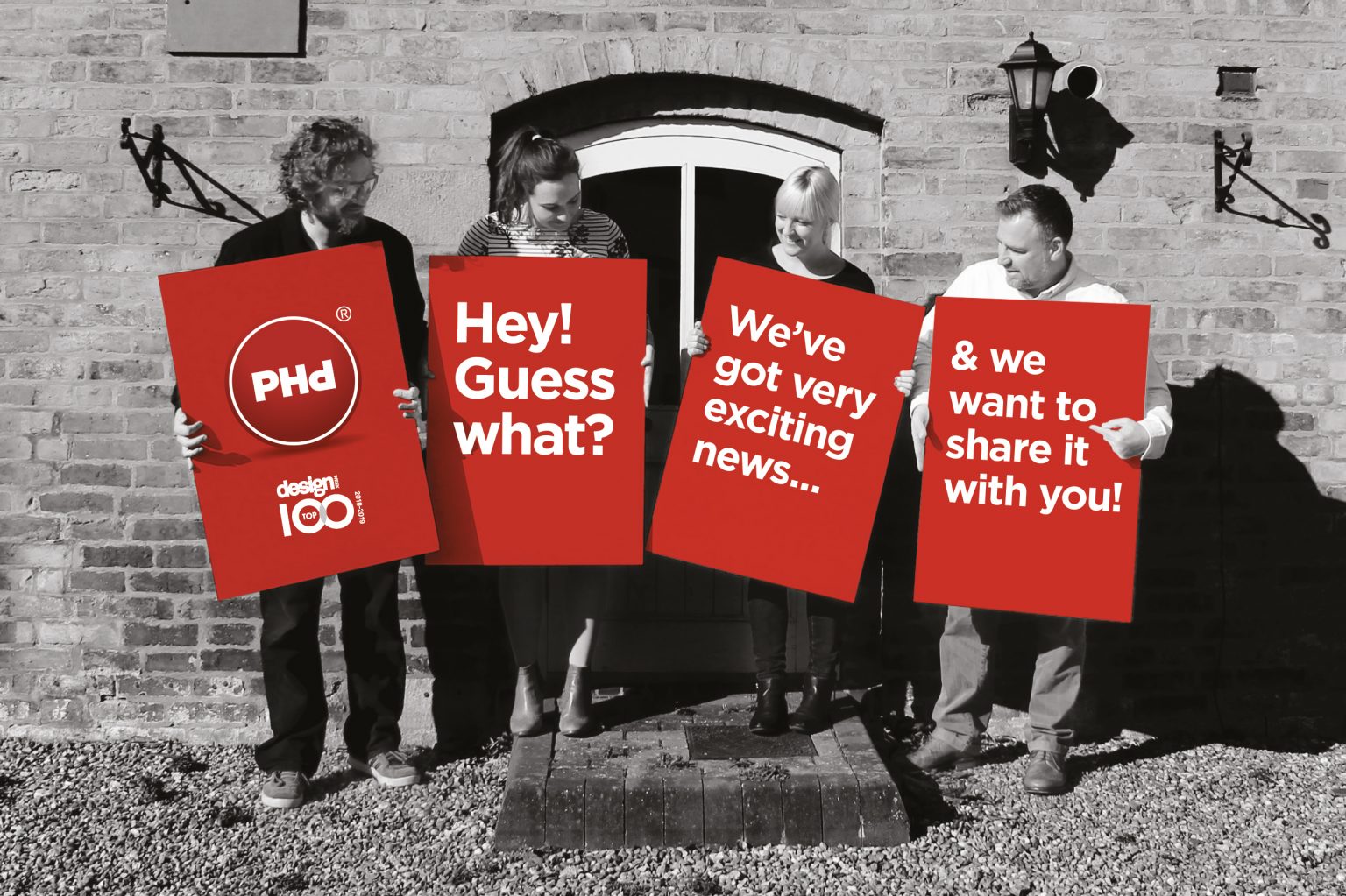 Proud to be one of the top 100 design consultancies in the UK