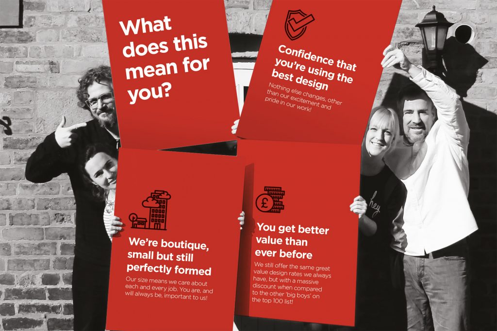 Proud to be one of the top 100 design consultancies in the UK